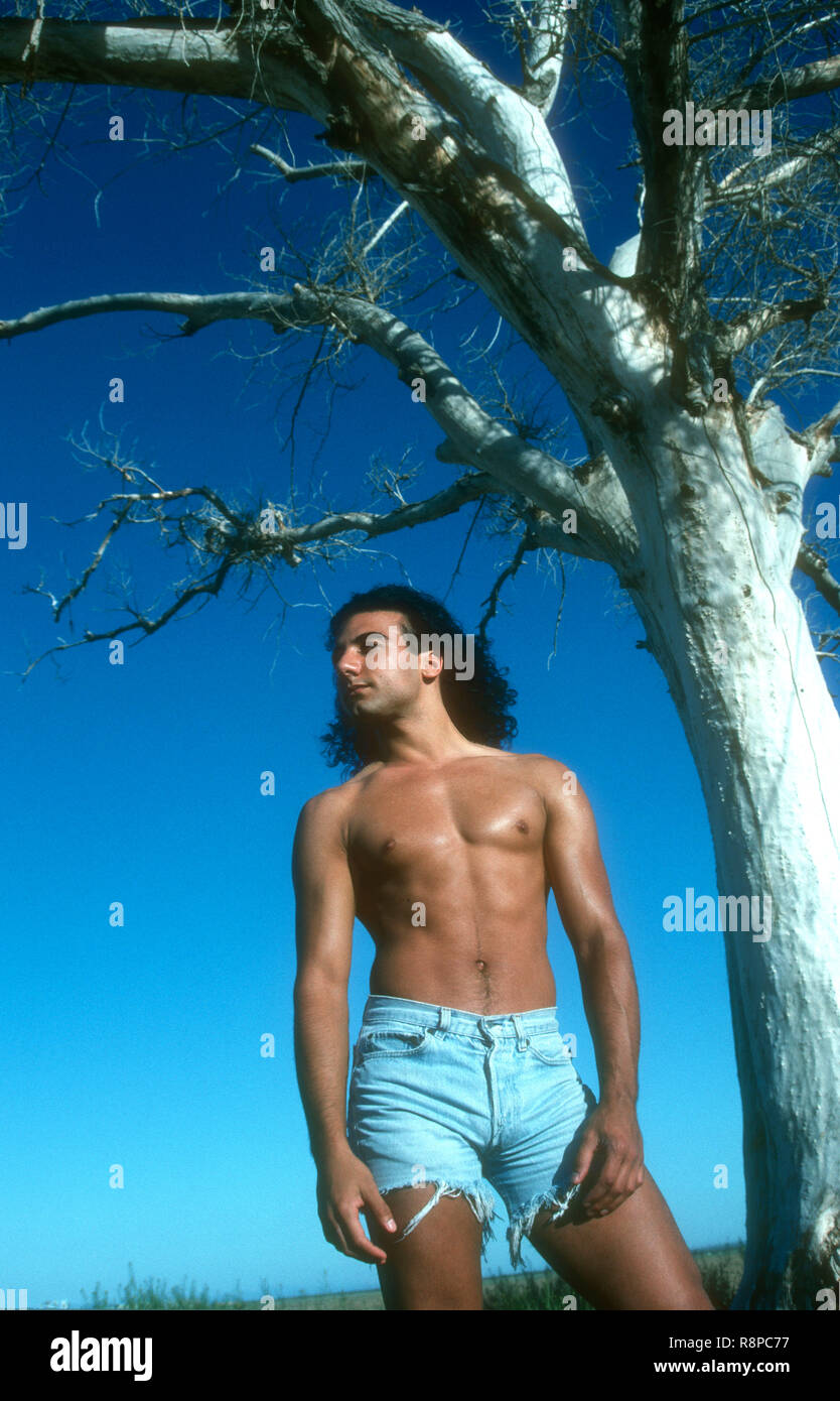 LOS ANGELES, CA - APRIL 25: (EXCLUSIVE) Model/actor Michael Angelo ...