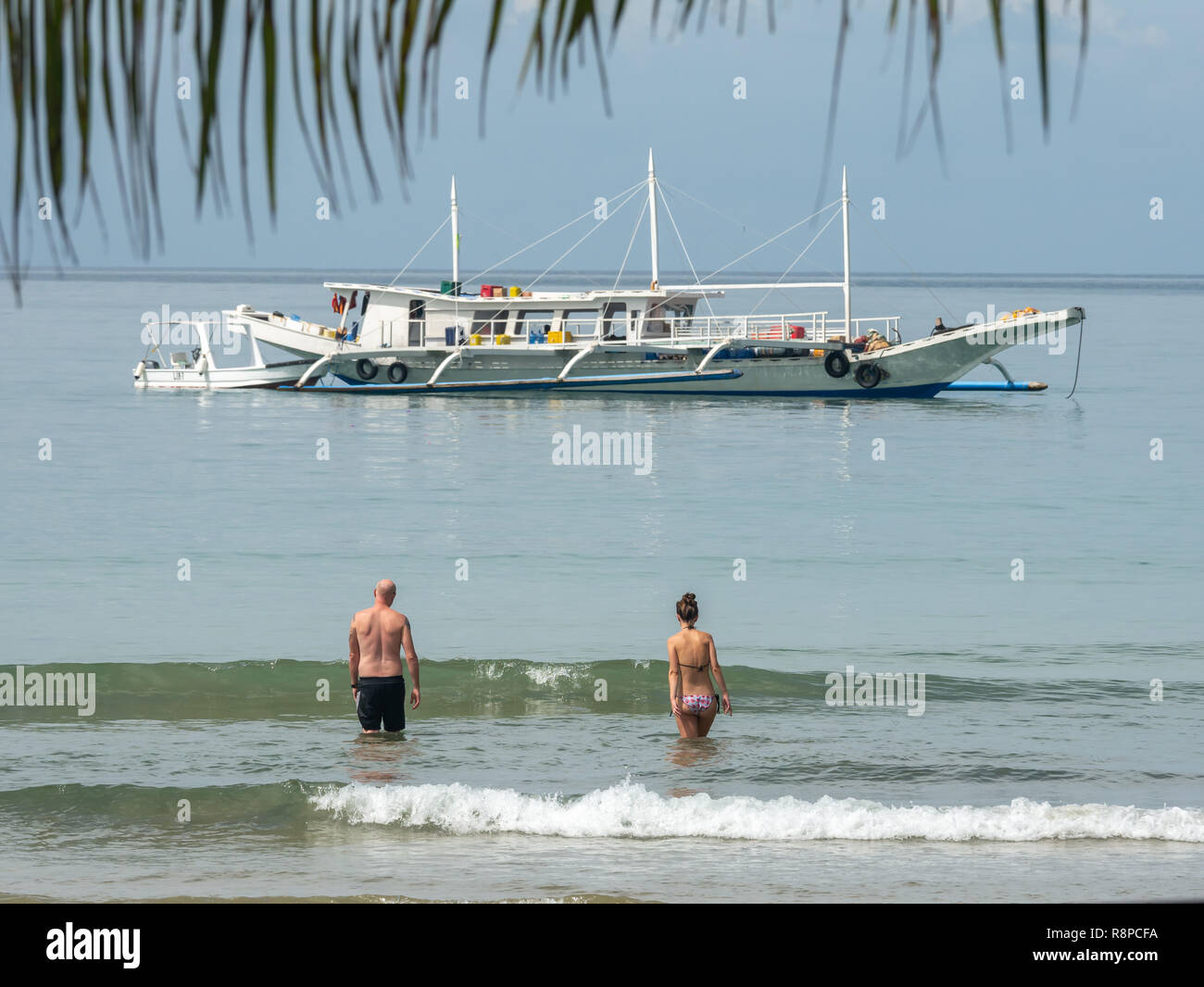 People enjoy vacation at Lio Beach in El Nido, Palawan,Philippines ...