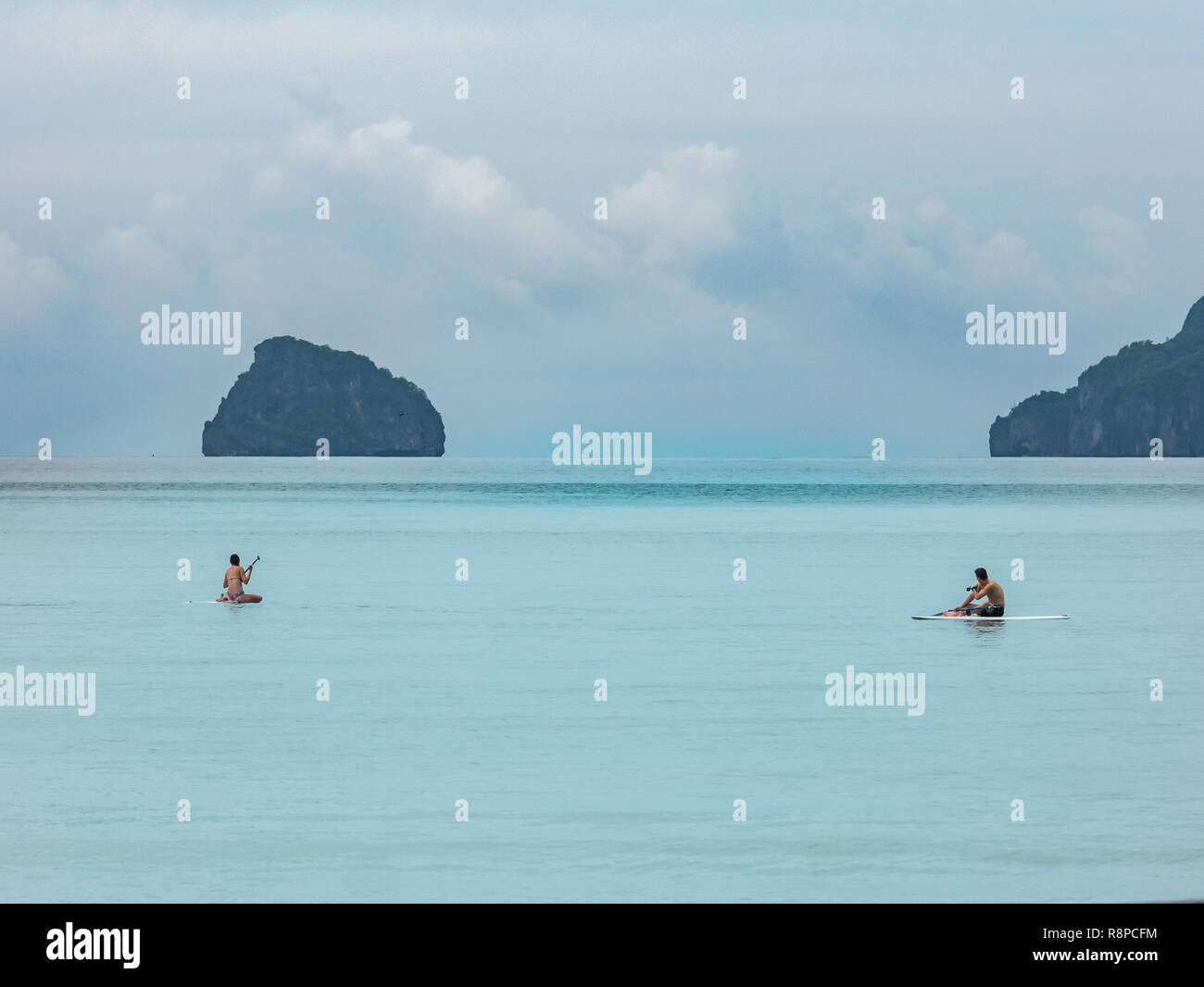 People enjoy vacation at Lio Beach in El Nido, Palawan,Philippines ...