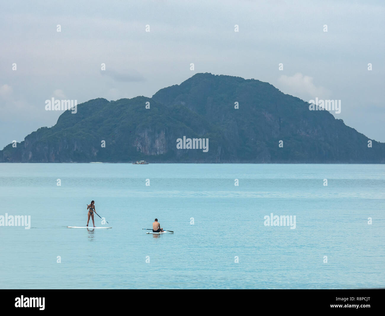 Nov 19,2018 People who take a vacation on the Lio beach in El Nido ...