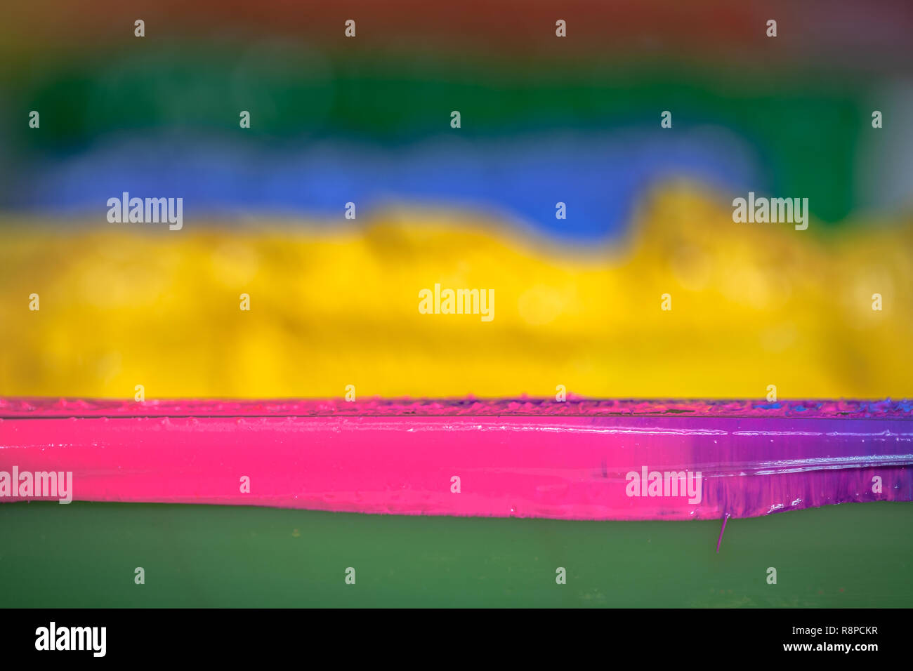purple color mixing from blue and pink colors Stock Photo - Alamy