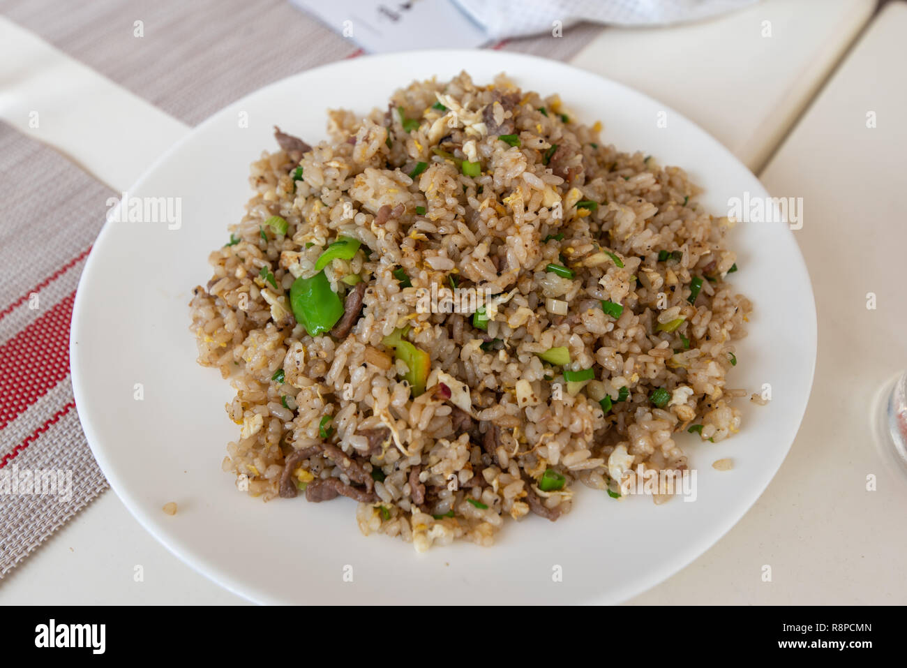 Hong kong style beef fried rice, Philippines Stock Photo - Alamy