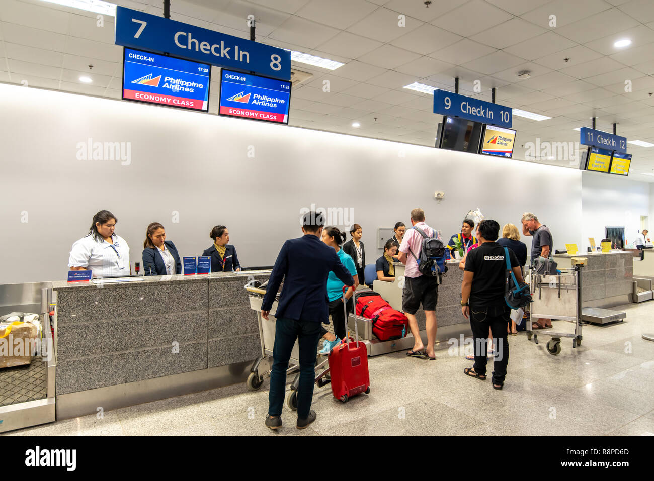 Nov 23, 2018 People check in in at the Puerto princesa airport, Palawan ...