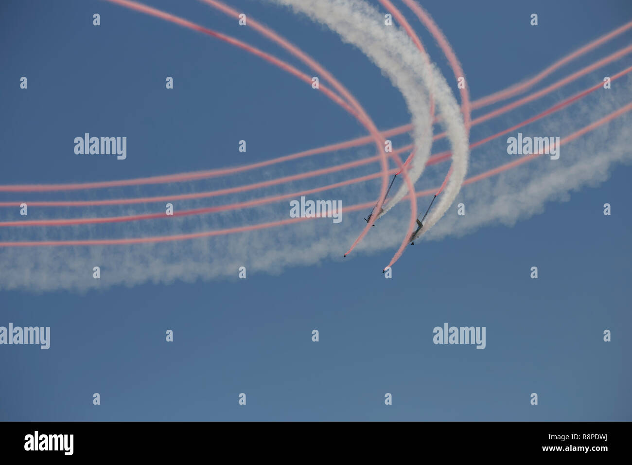 Aerobatics in an air show Stock Photo - Alamy
