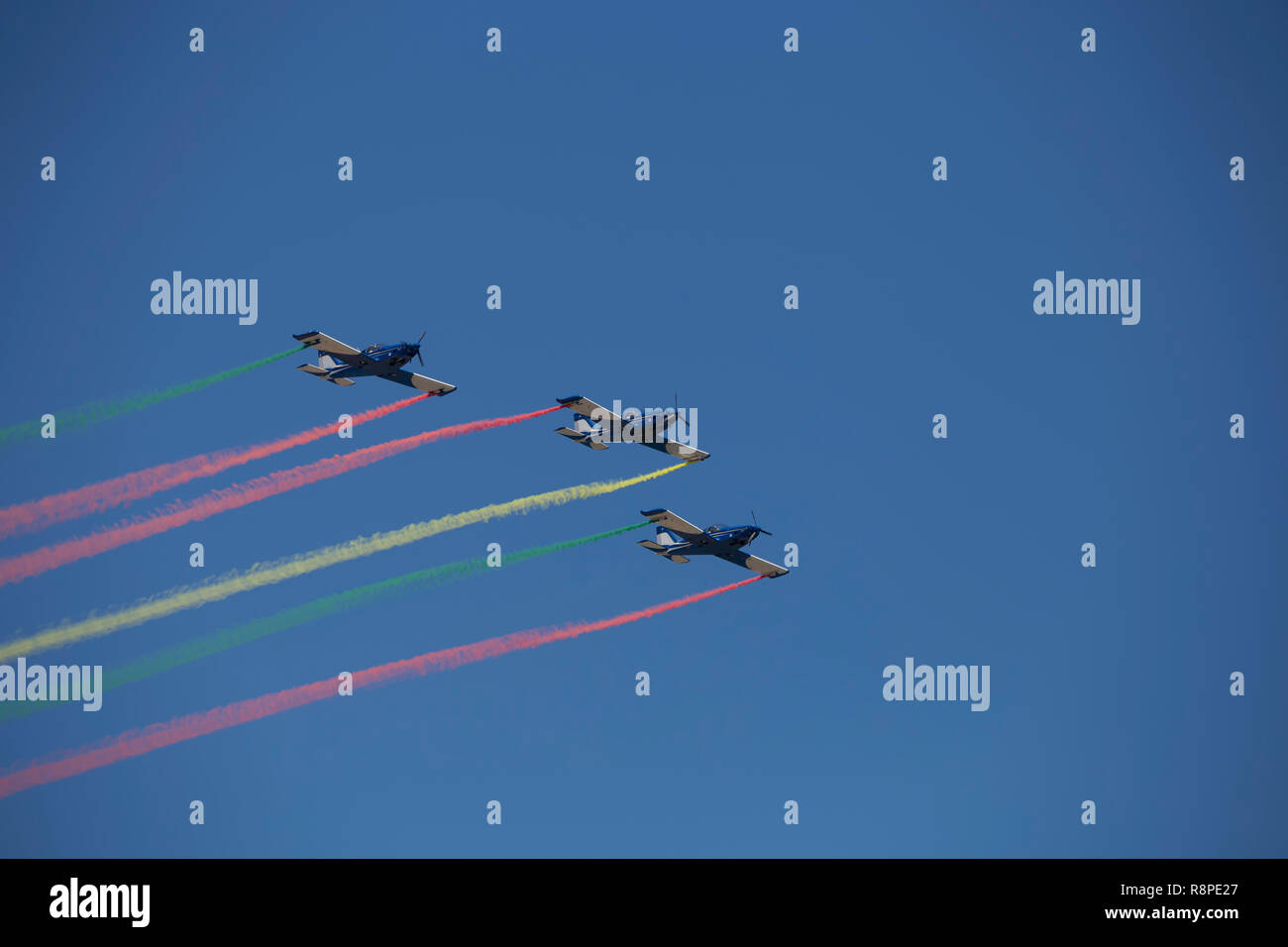 Aerobatics in an air show Stock Photo - Alamy