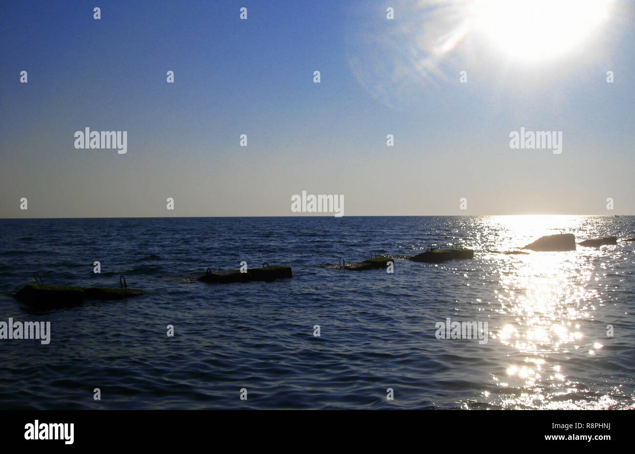 Summer sunset small waves hi-res stock photography and images - Alamy