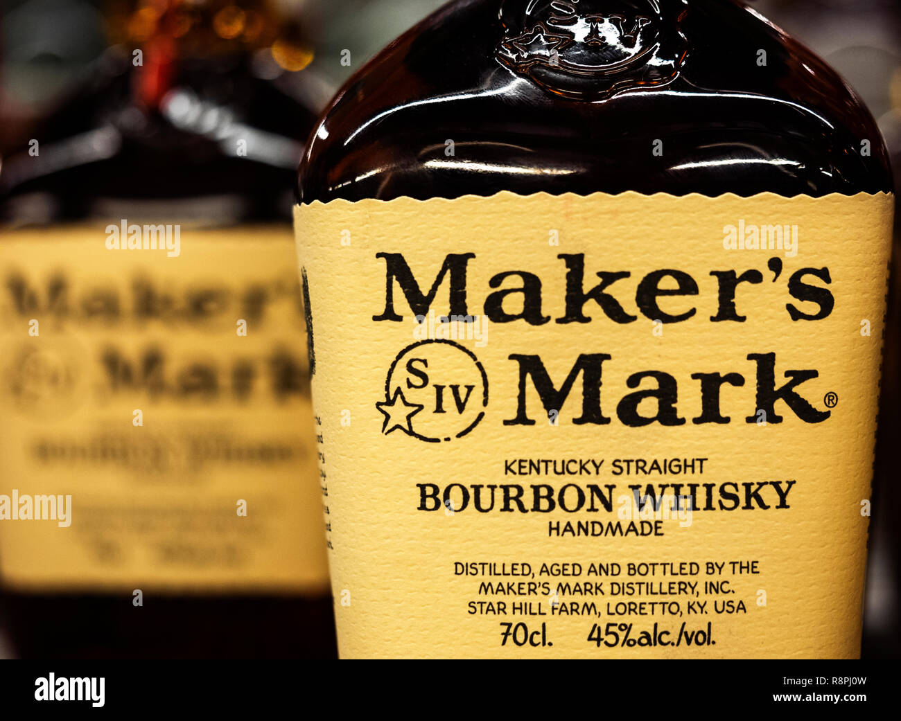 Maker’s Mark whisky in the store Stock Photo - Alamy