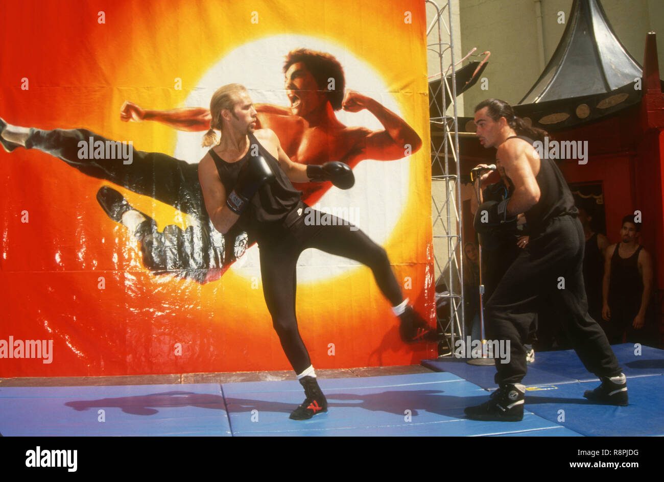 HOLLYWOOD, CA - APRIL 28: A general view of performers at the Hollywood ...