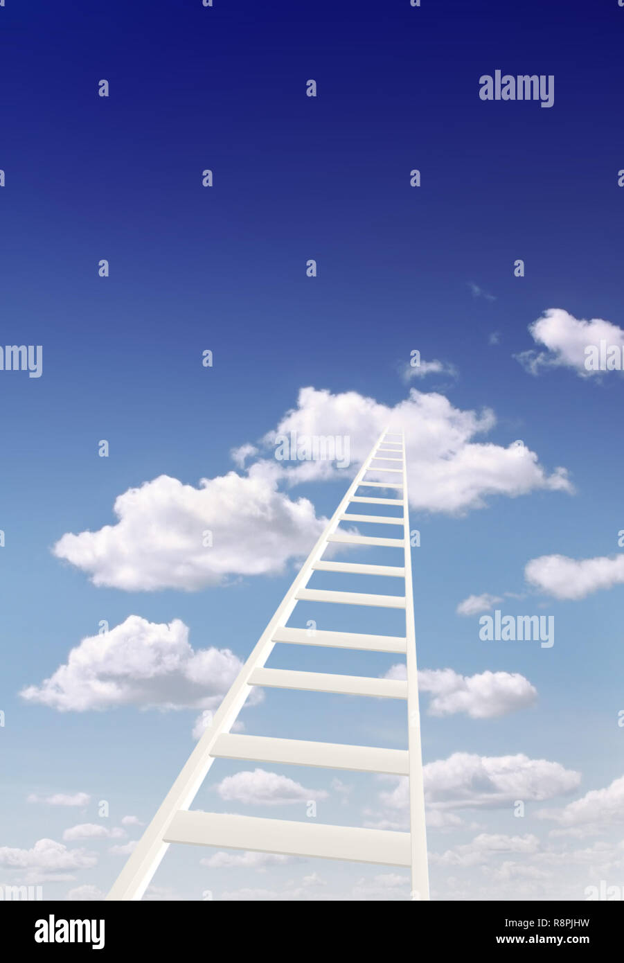 Conceptual image - ladder to sky Stock Photo - Alamy