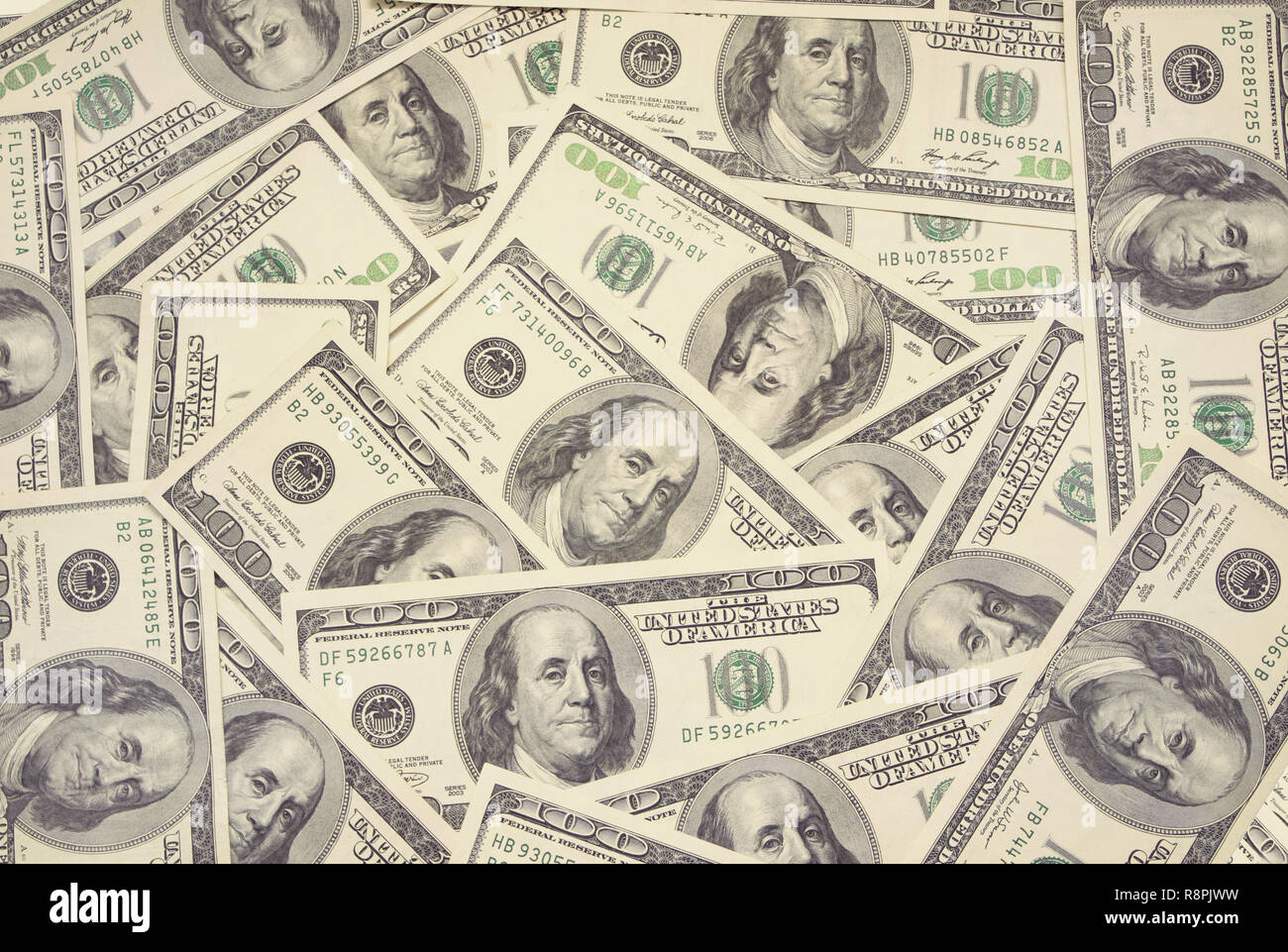 Background from set of dollar banknotes Stock Photo - Alamy