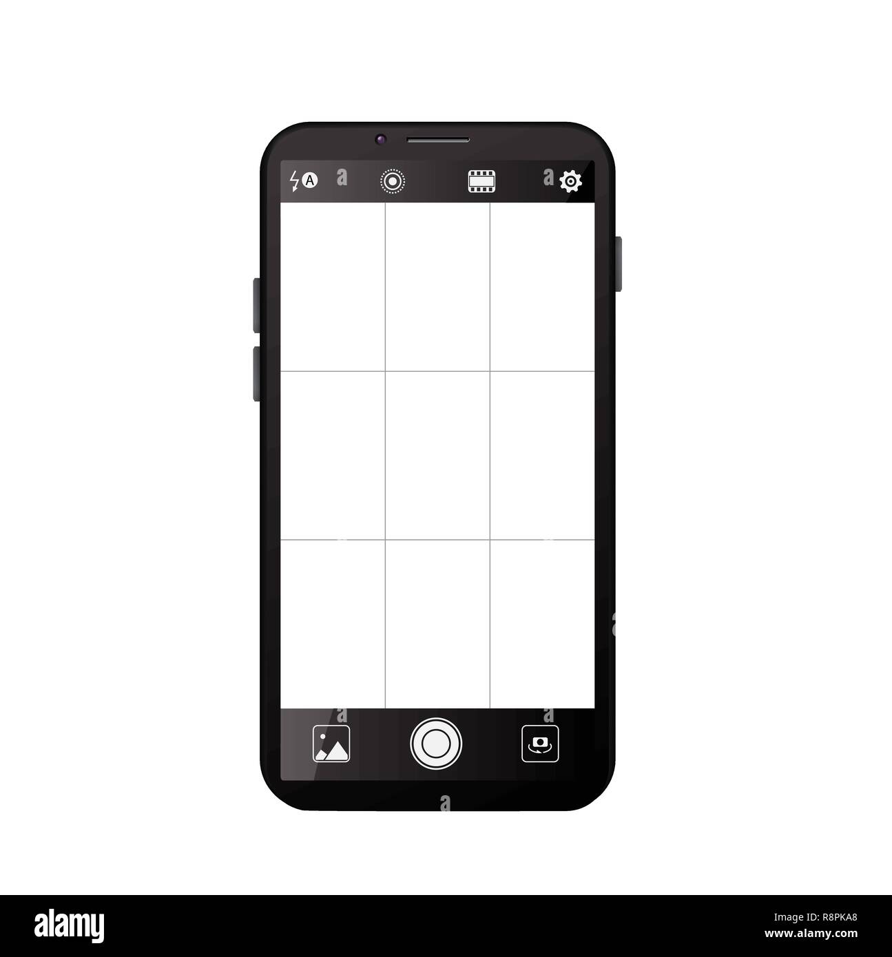 Smartphone camera viewfinder Stock Vector Image & Art - Alamy