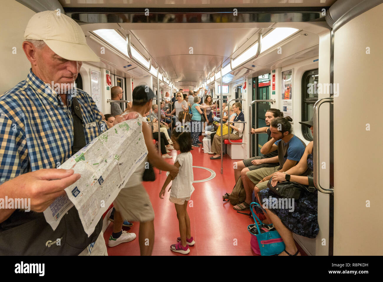 Line 1 metro map hi-res stock photography and images - Alamy