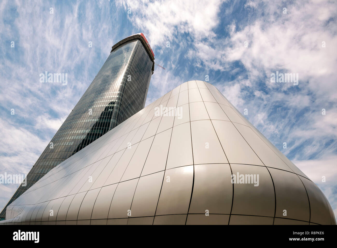 Horizontal view of the Torre Generali in Milan, Italy Stock Photo - Alamy