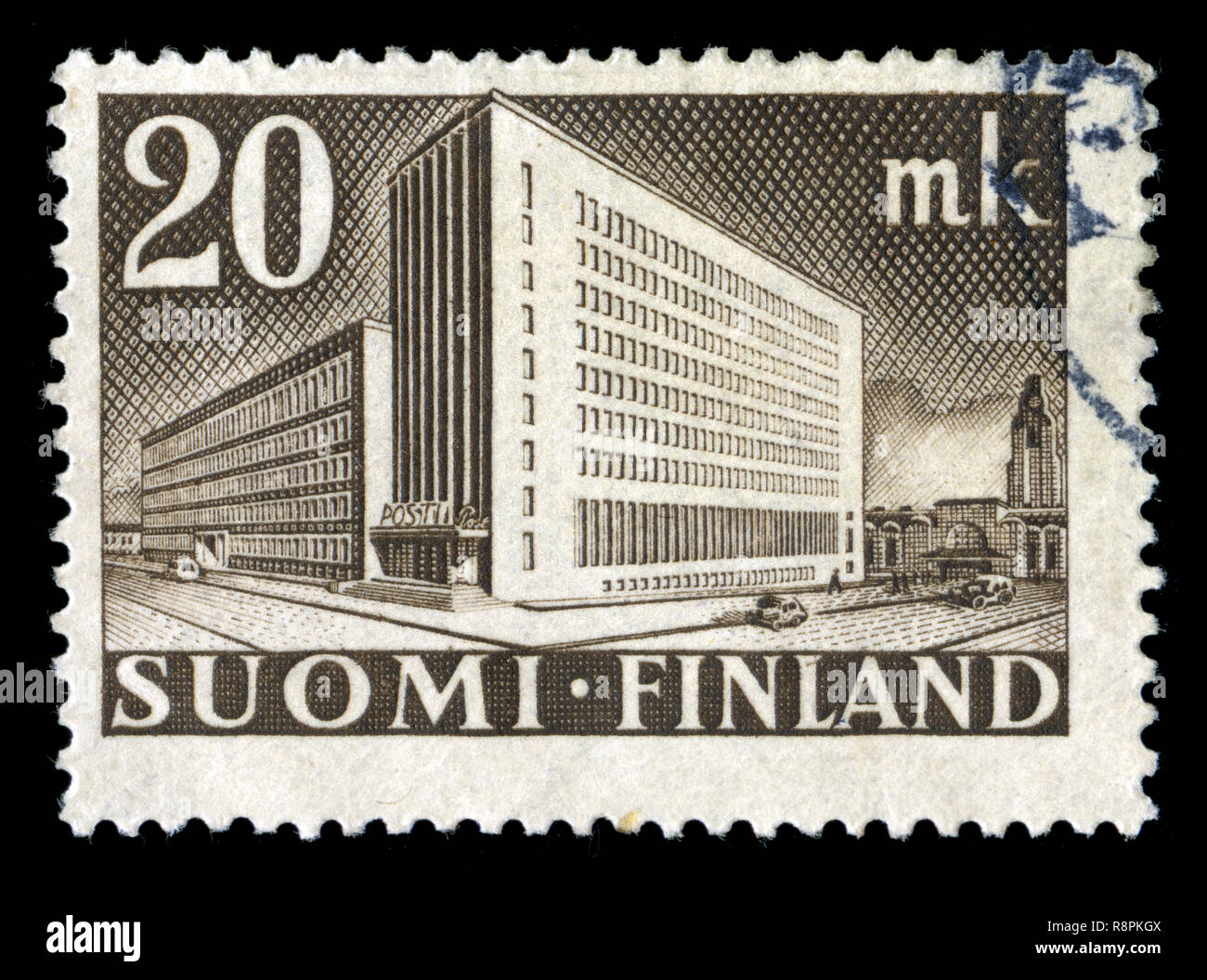 Postage stamp from Finland in the Post Administration Building series ...