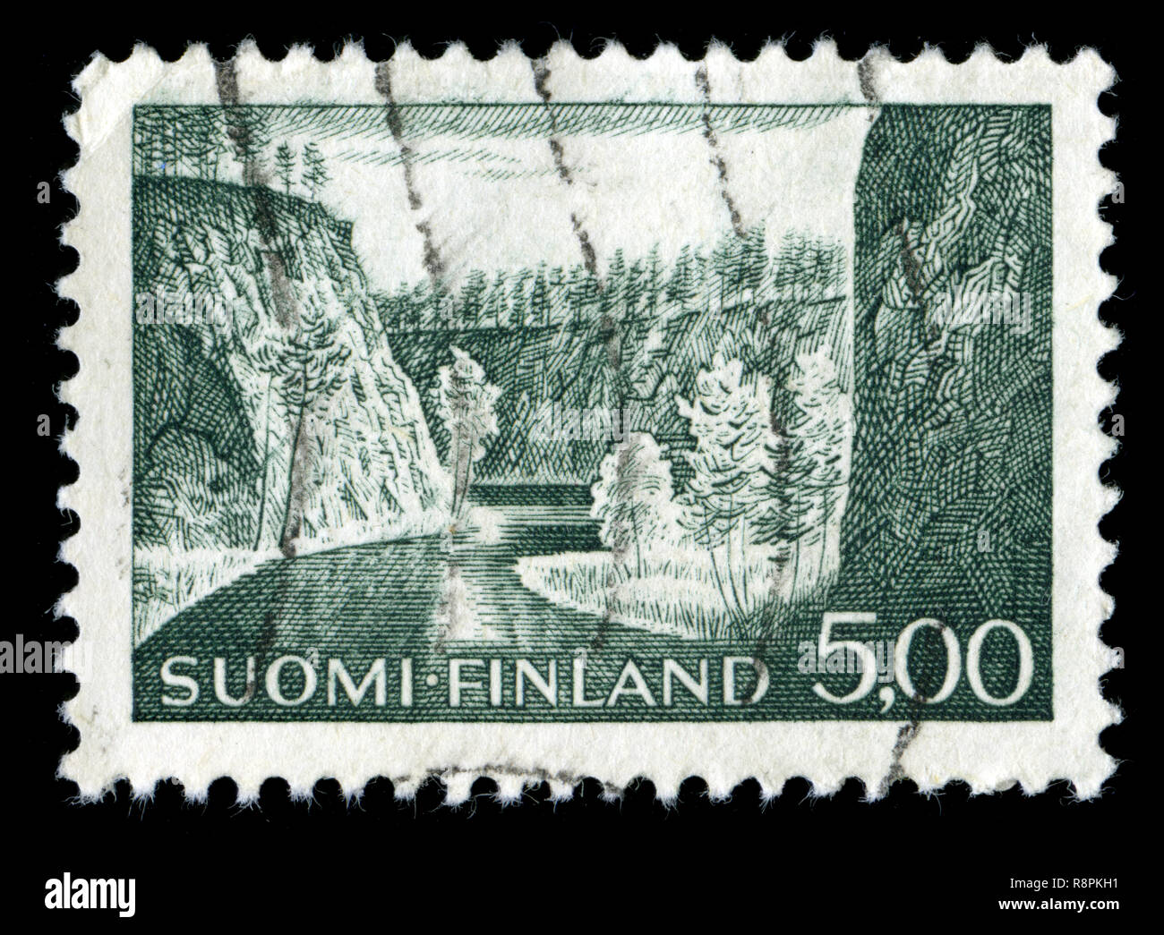 Postage stamp from Finland in the Landscapes series issued in 1964 ...