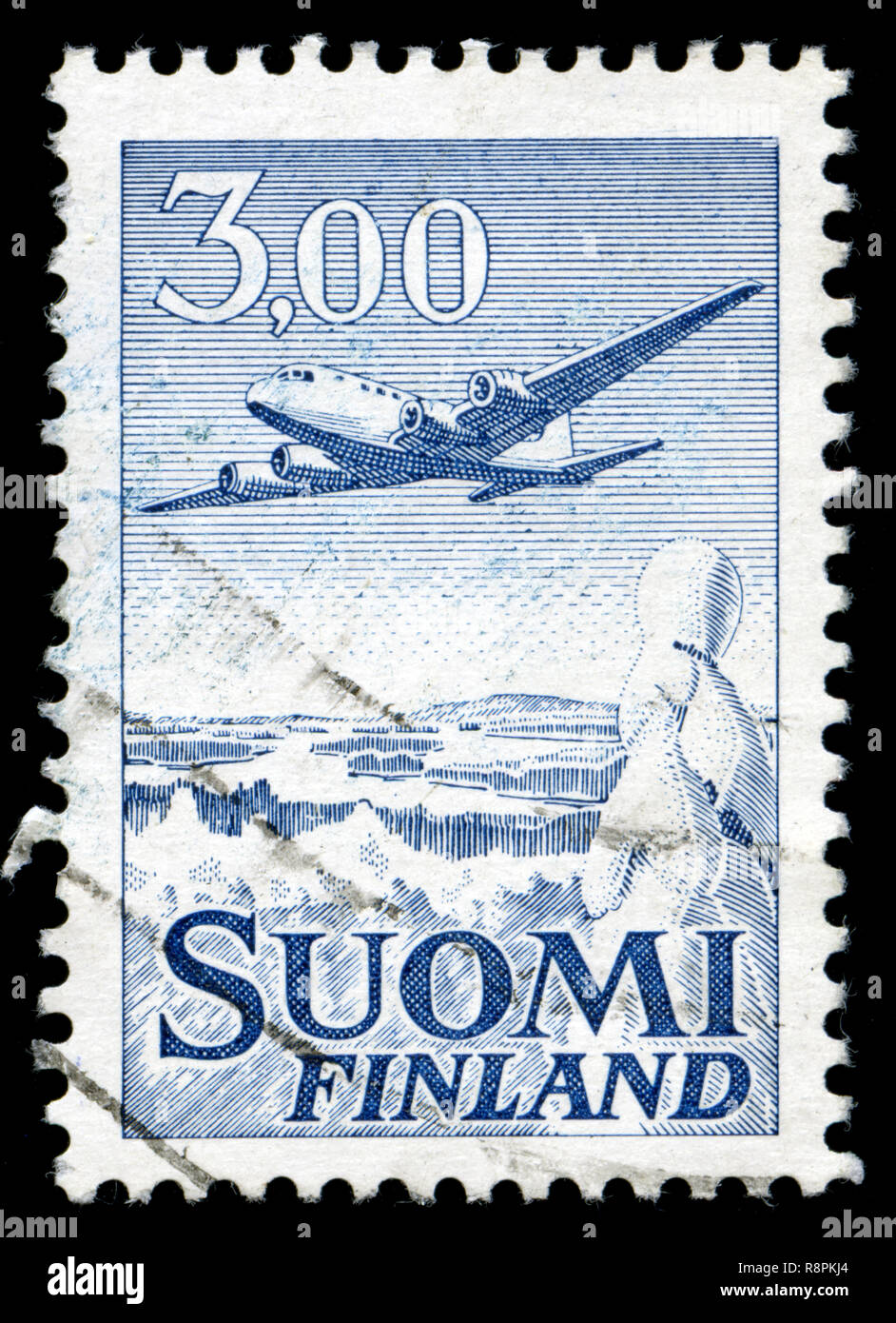 Postage stamp from Finland in the Landscapes series issued in 1963 ...