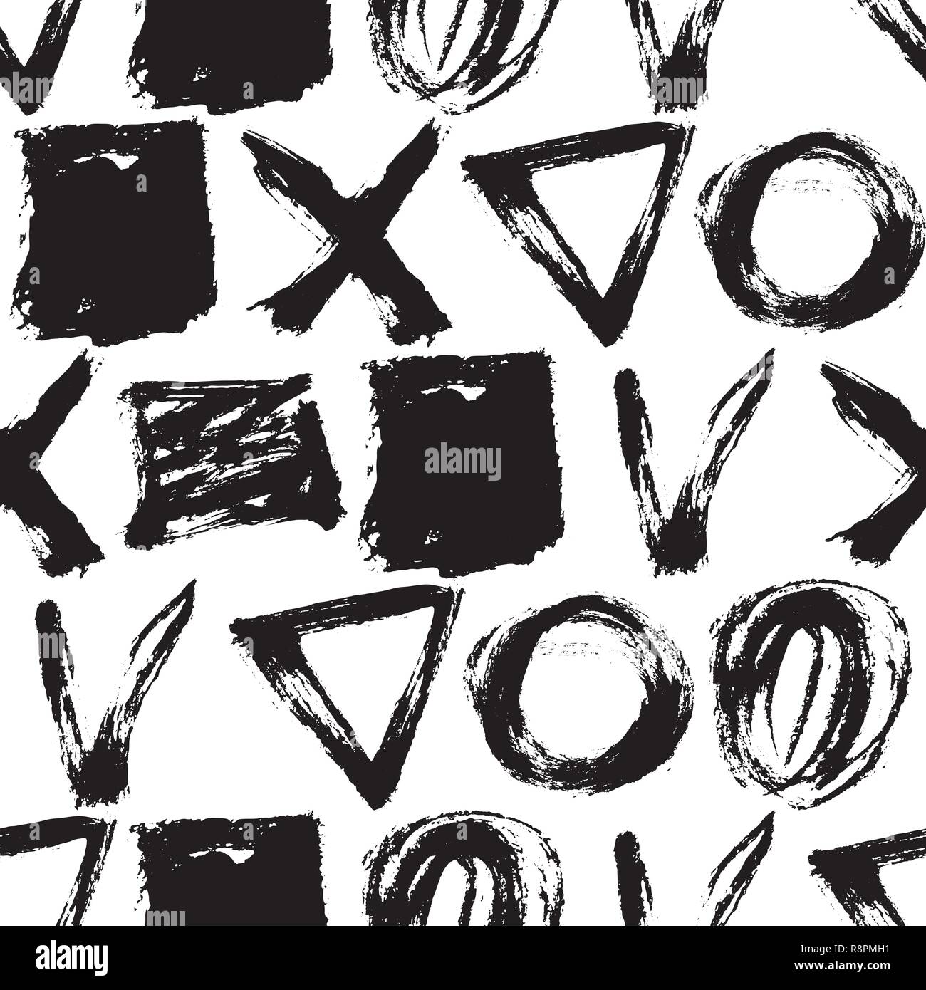 Seamless black and white pattern Stock Vector Image & Art - Alamy