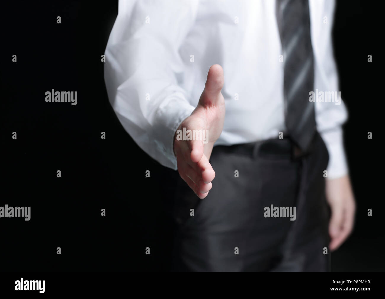 Businessman reaching out hand handshake hi-res stock photography and ...