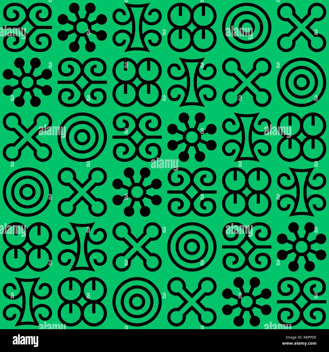 Seamless African Adinkra pattern Stock Vector Image & Art - Alamy
