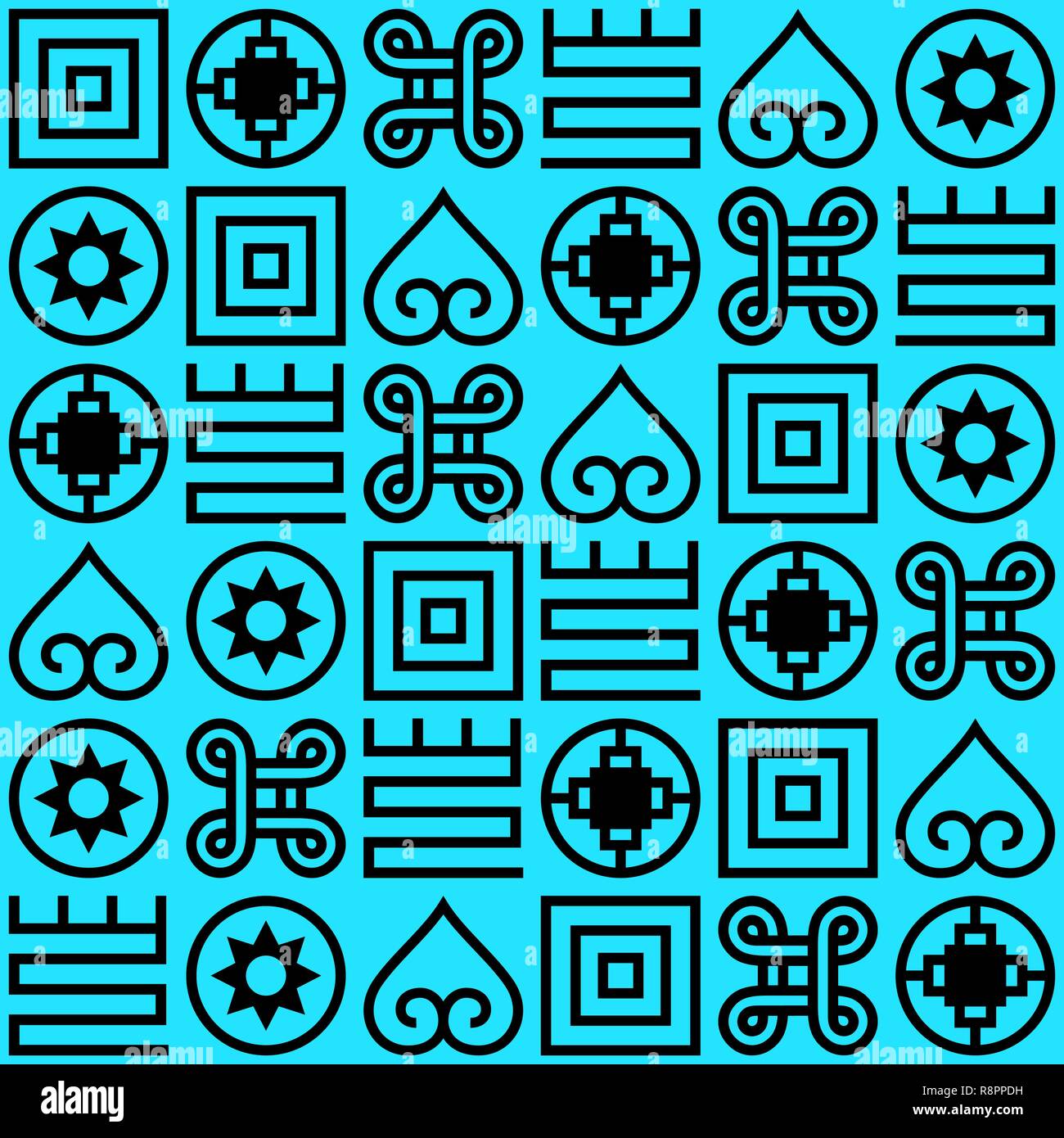 Adinkra print hi-res stock photography and images - Alamy