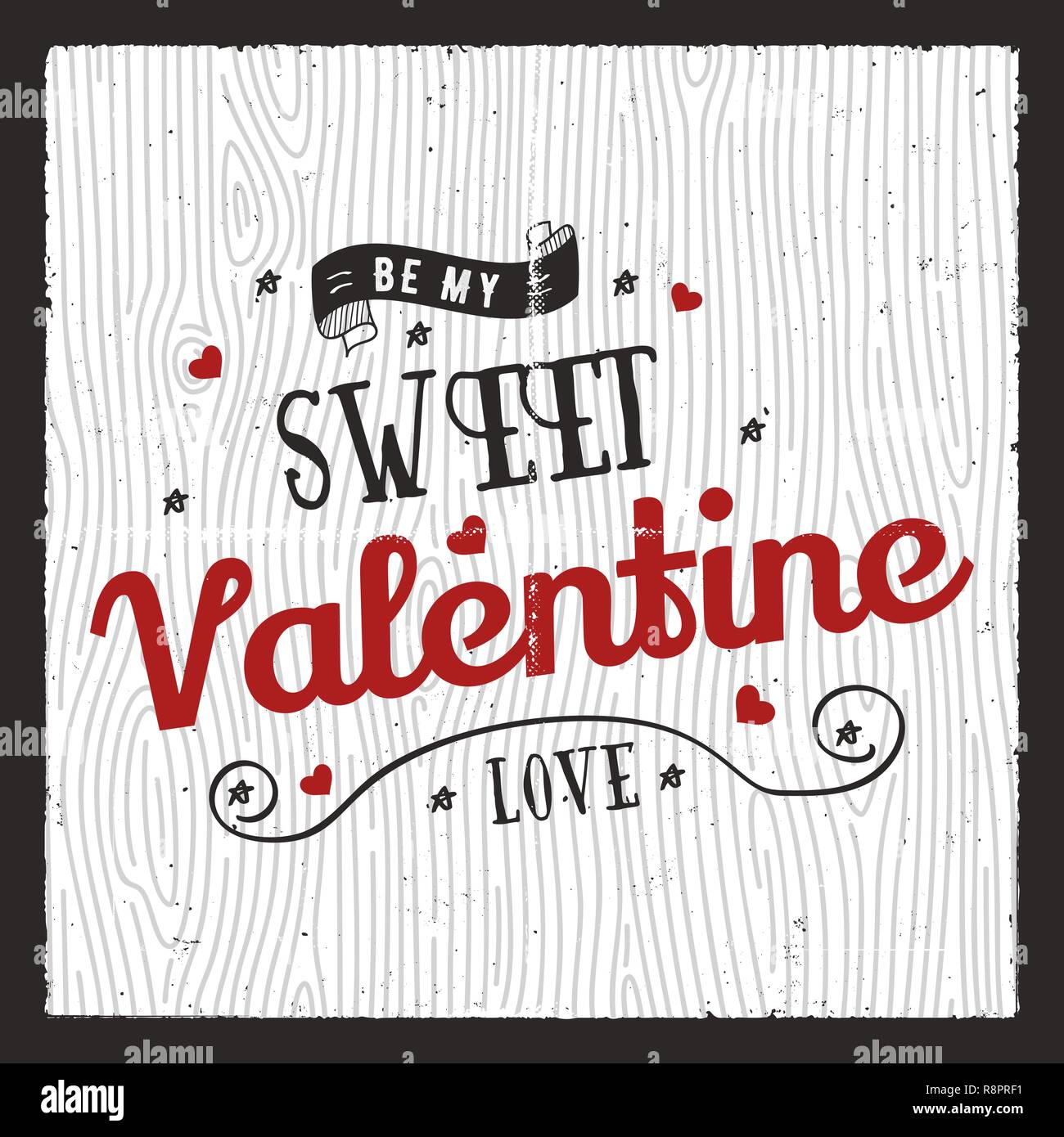 Happy valentines day card. Love graphics banner and background with ...