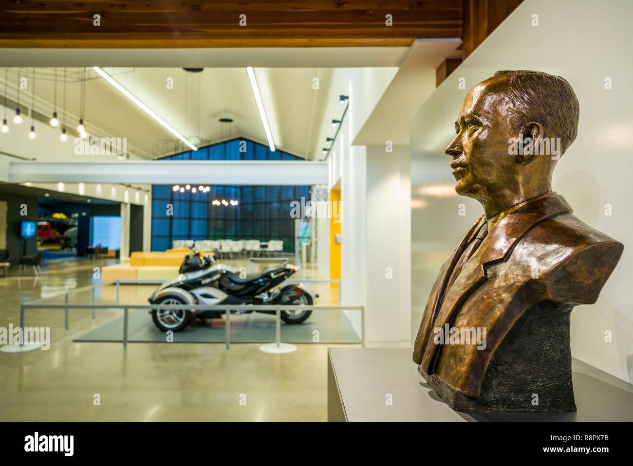 Canada, Quebec, Estrie Region, Valcourt, Musee J Armand Bombardier ...