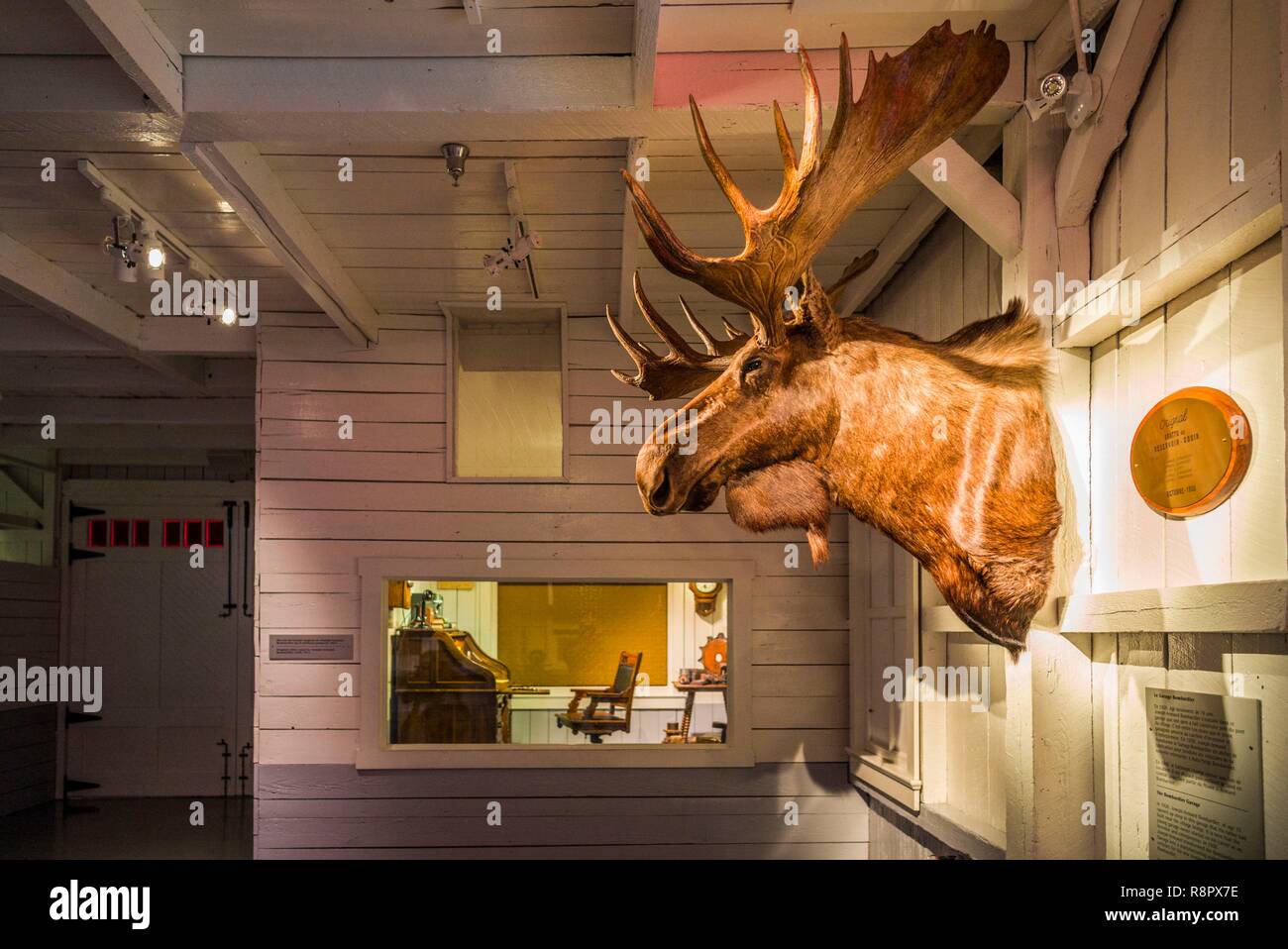 Canada, Quebec, Estrie Region, Valcourt, Musee J Armand Bombardier ...