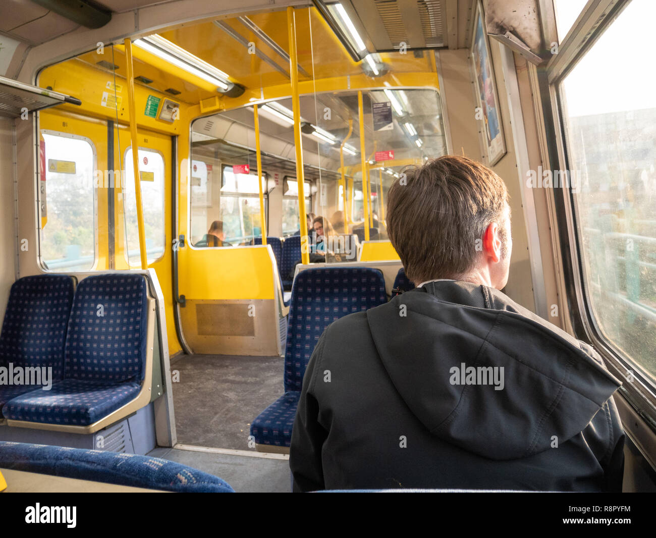 Interior northern line train uk hi-res stock photography and images - Alamy
