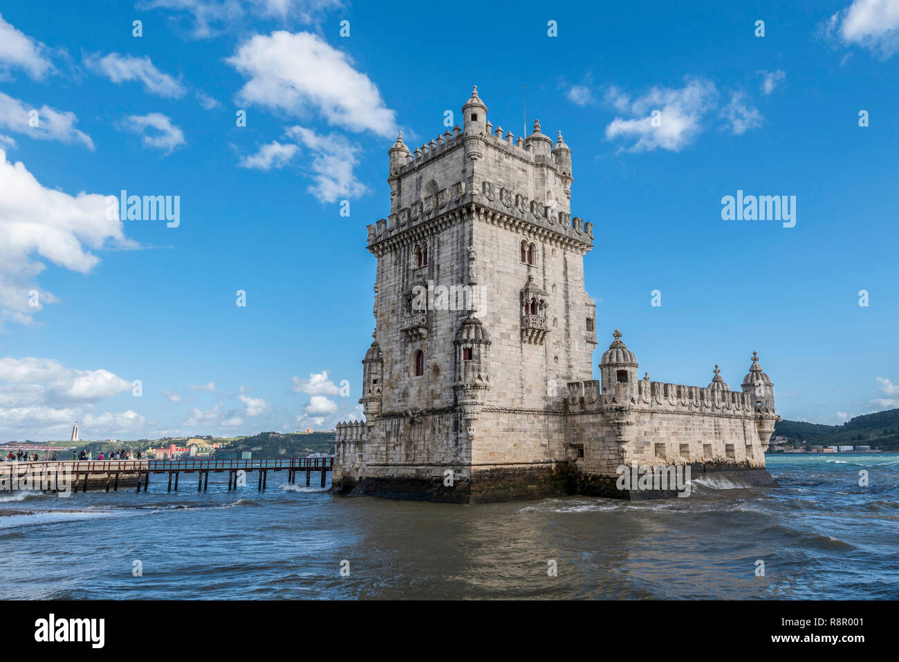 Belem tower at side of tagus river hi-res stock photography and images ...