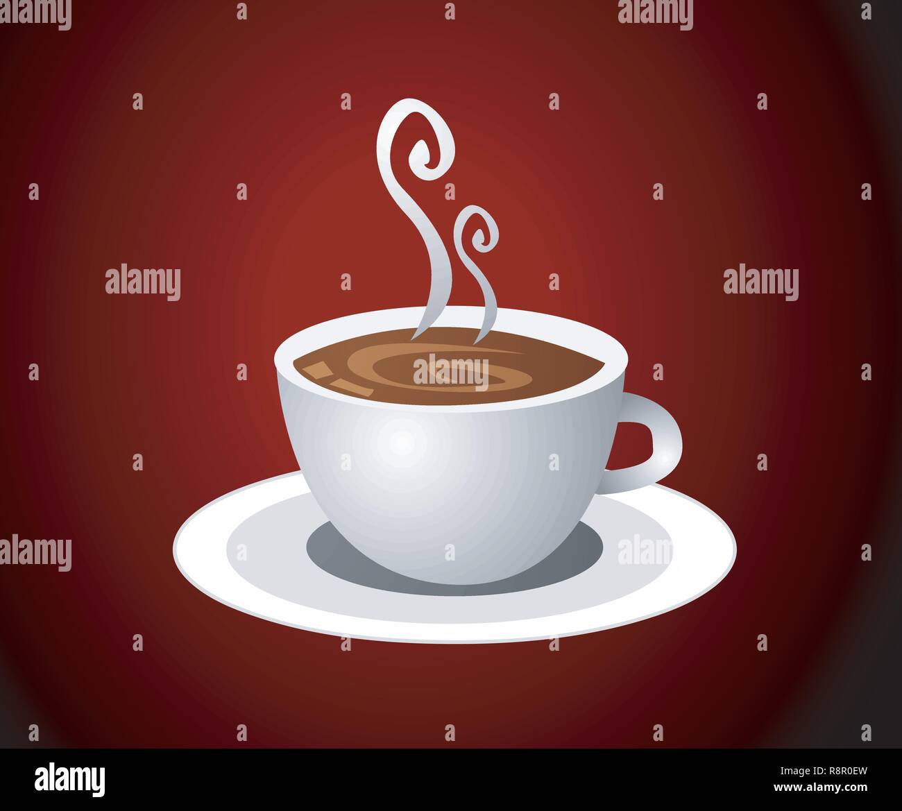 coffee cup and smoke Stock Vector Image & Art - Alamy