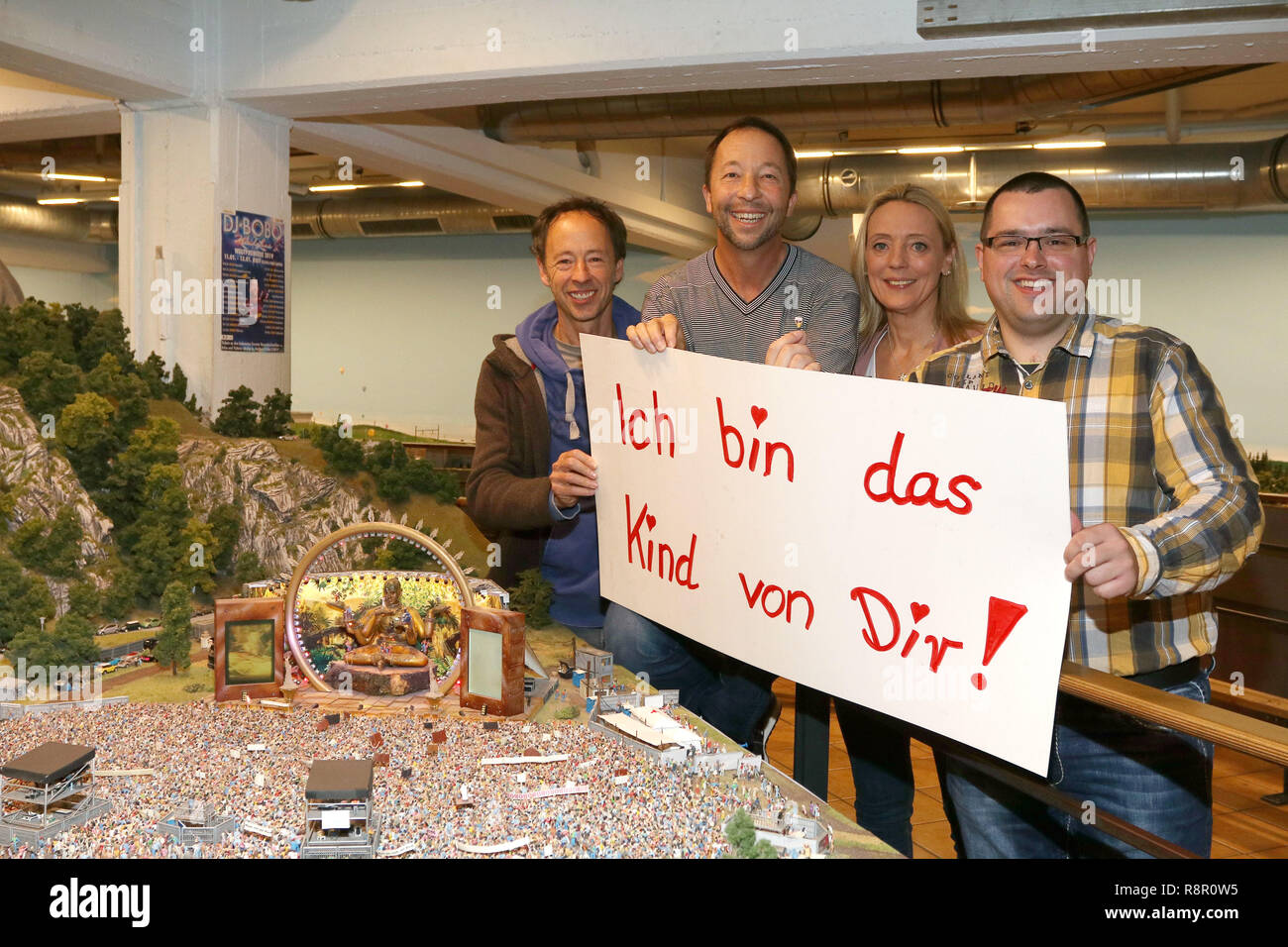 DJ Bobo at Miniatur Wunderland Hamburg Featuring: DJ Bobo, Gerrit Braun ...