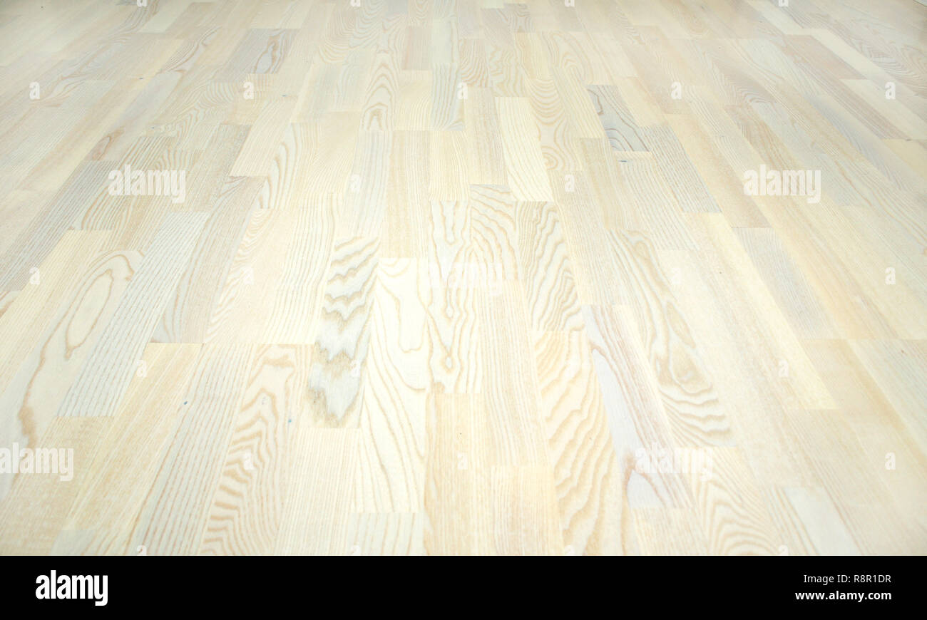 New ash parquet of white color Stock Photo - Alamy