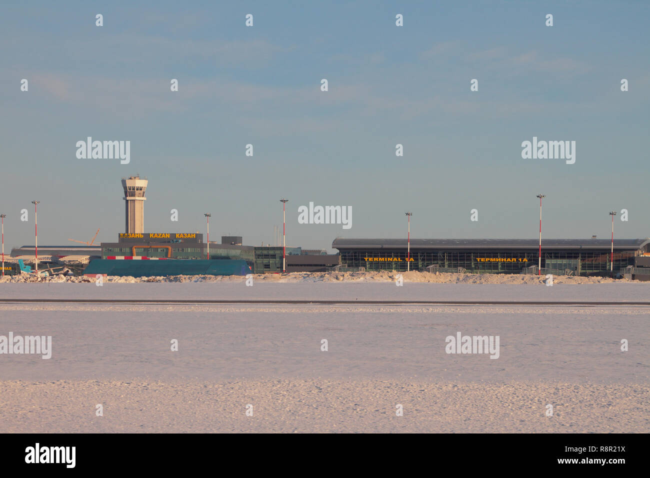 Air terminal complex in winter. Kazan, Russia Stock Photo - Alamy