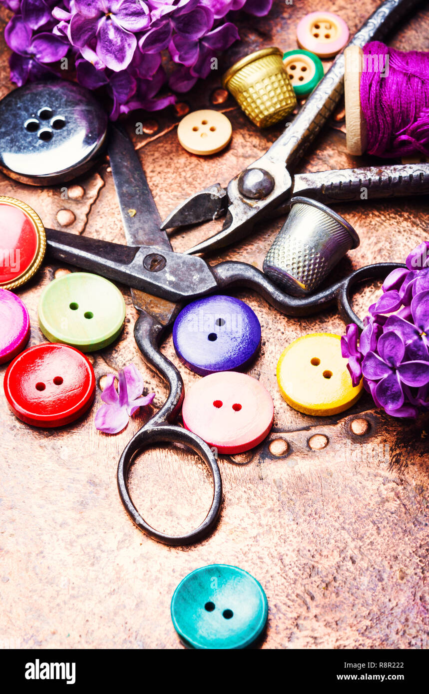 Colourful sewing hi-res stock photography and images - Alamy