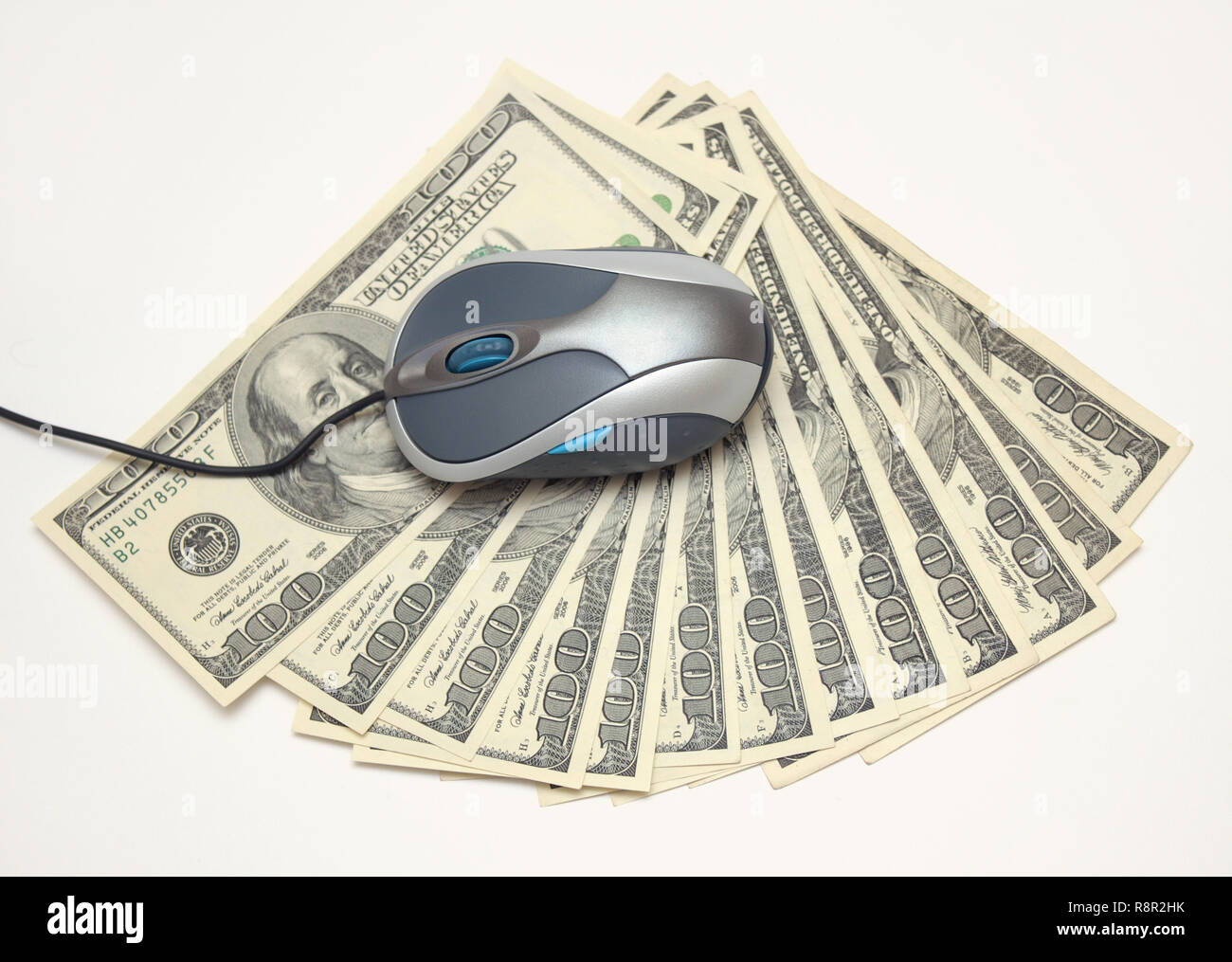E-commerce - computer mouse and dollars Stock Photo - Alamy