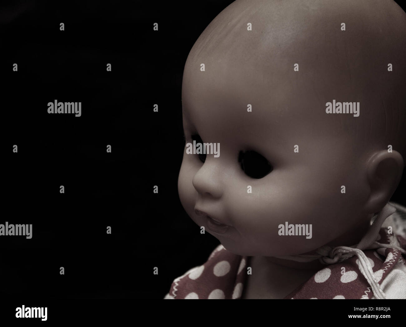 Dark series - vintage evil spooky doll Stock Photo - Alamy