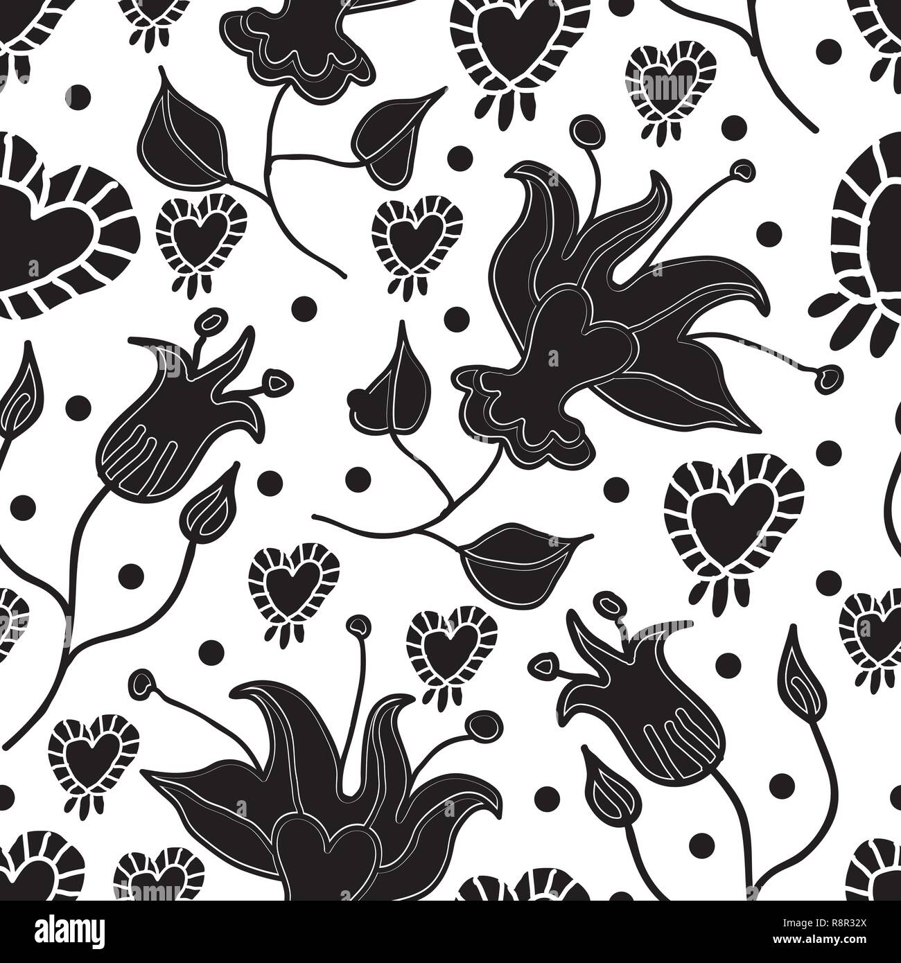 White lilly black background Stock Vector Images - Alamy