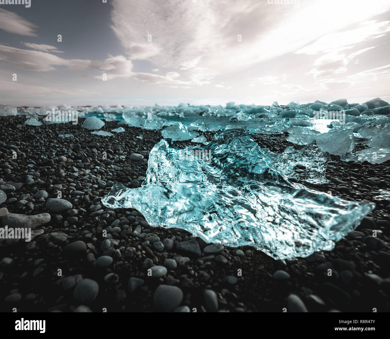 Ice formation black background hi-res stock photography and images - Alamy