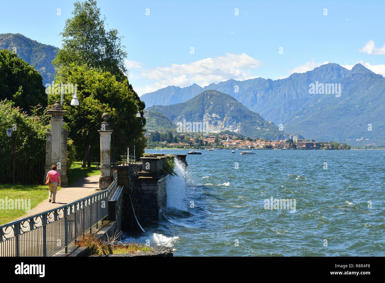 Italy, Piedmont, Stresa, Lake Maggiore (Il Lago Maggiore), Feriolo ...