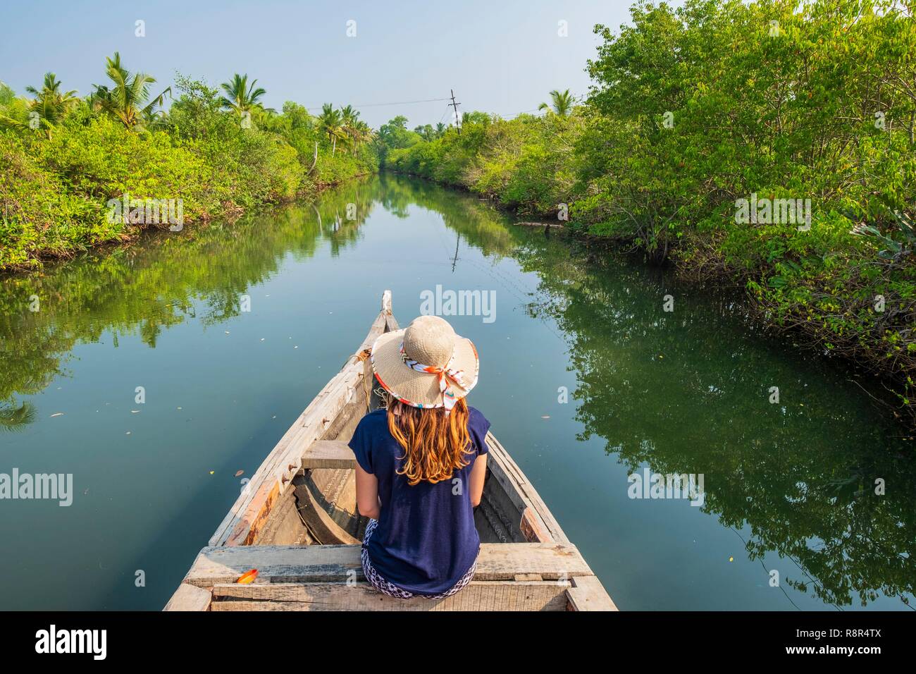India, state of Kerala, Kollam district, Munroe island or Munroturuttu ...
