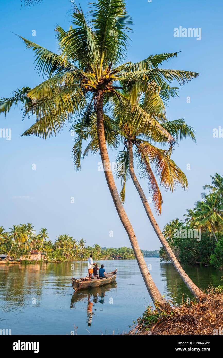 India, state of Kerala, Kollam district, Munroe island or Munroturuttu ...
