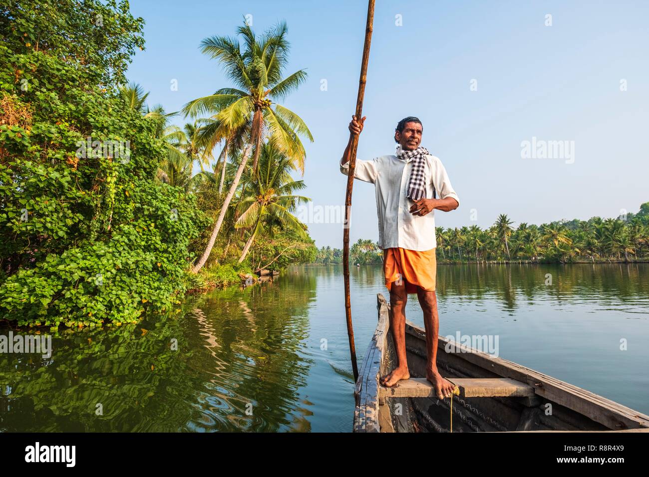 India, state of Kerala, Kollam district, Munroe island or Munroturuttu ...
