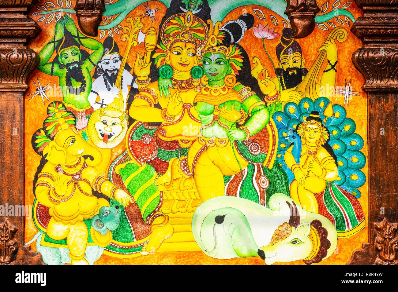 Kerala mural painting hi-res stock photography and images - Alamy