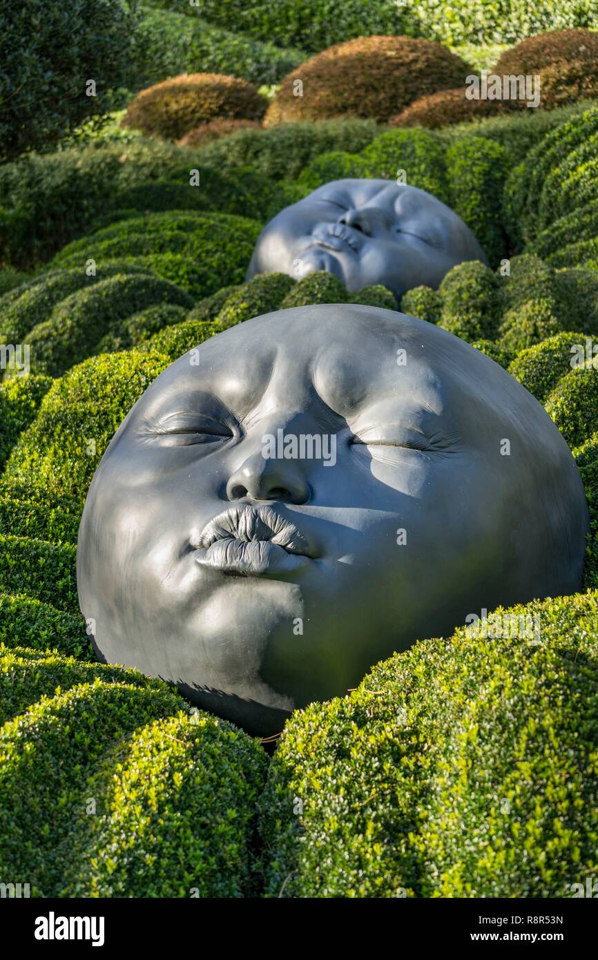 France, Seine Maritime, Etretat, Etretat garden, Drops of Rain, Samuel ...