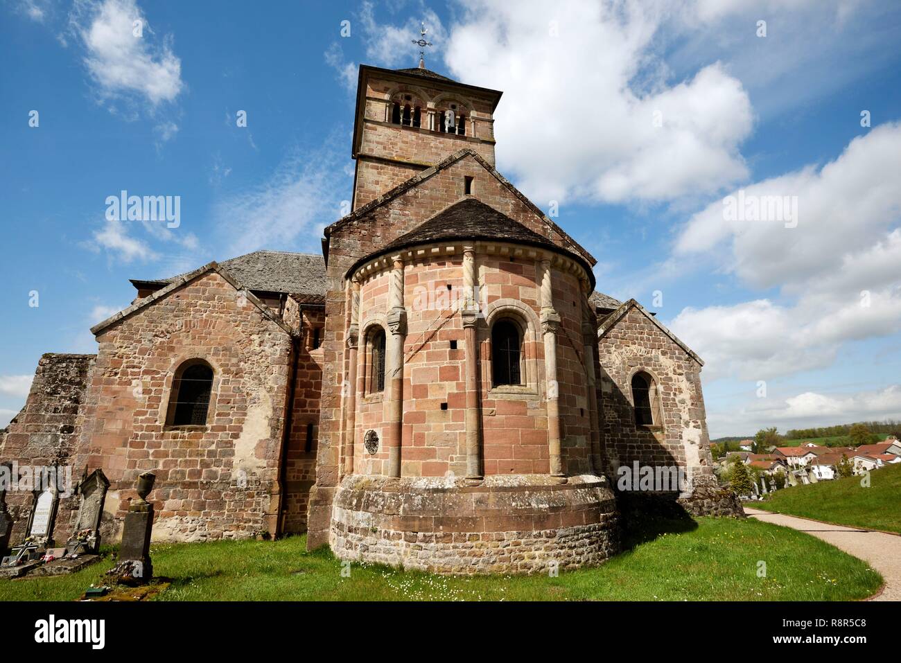 France, Vosges, Champ le Duc, Assomption de Notre Dame church dated ...