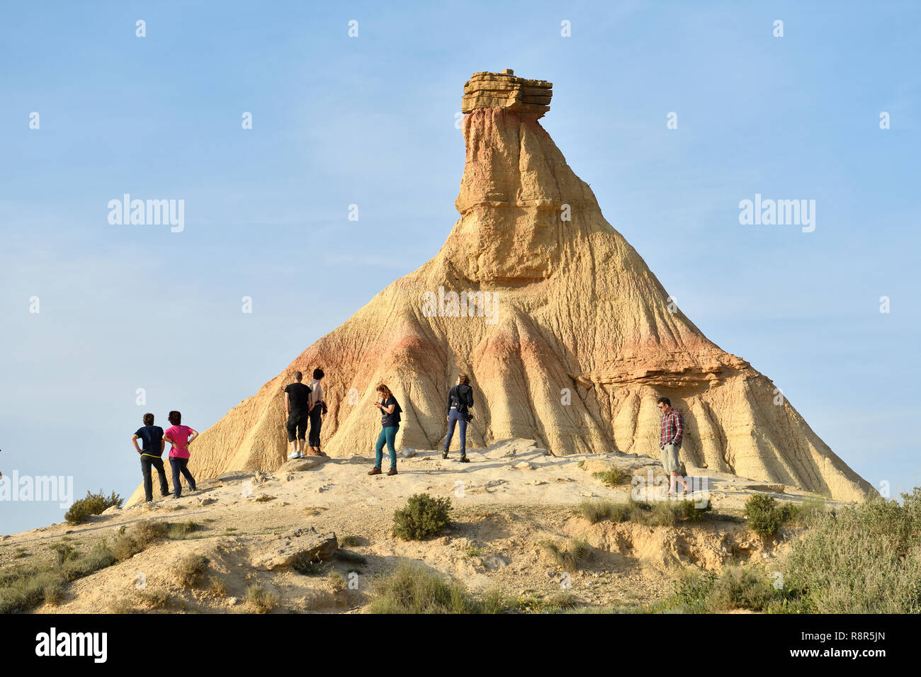 Spain, Navarra, Arguedas, desert of bardenas reales, Natural Park ...
