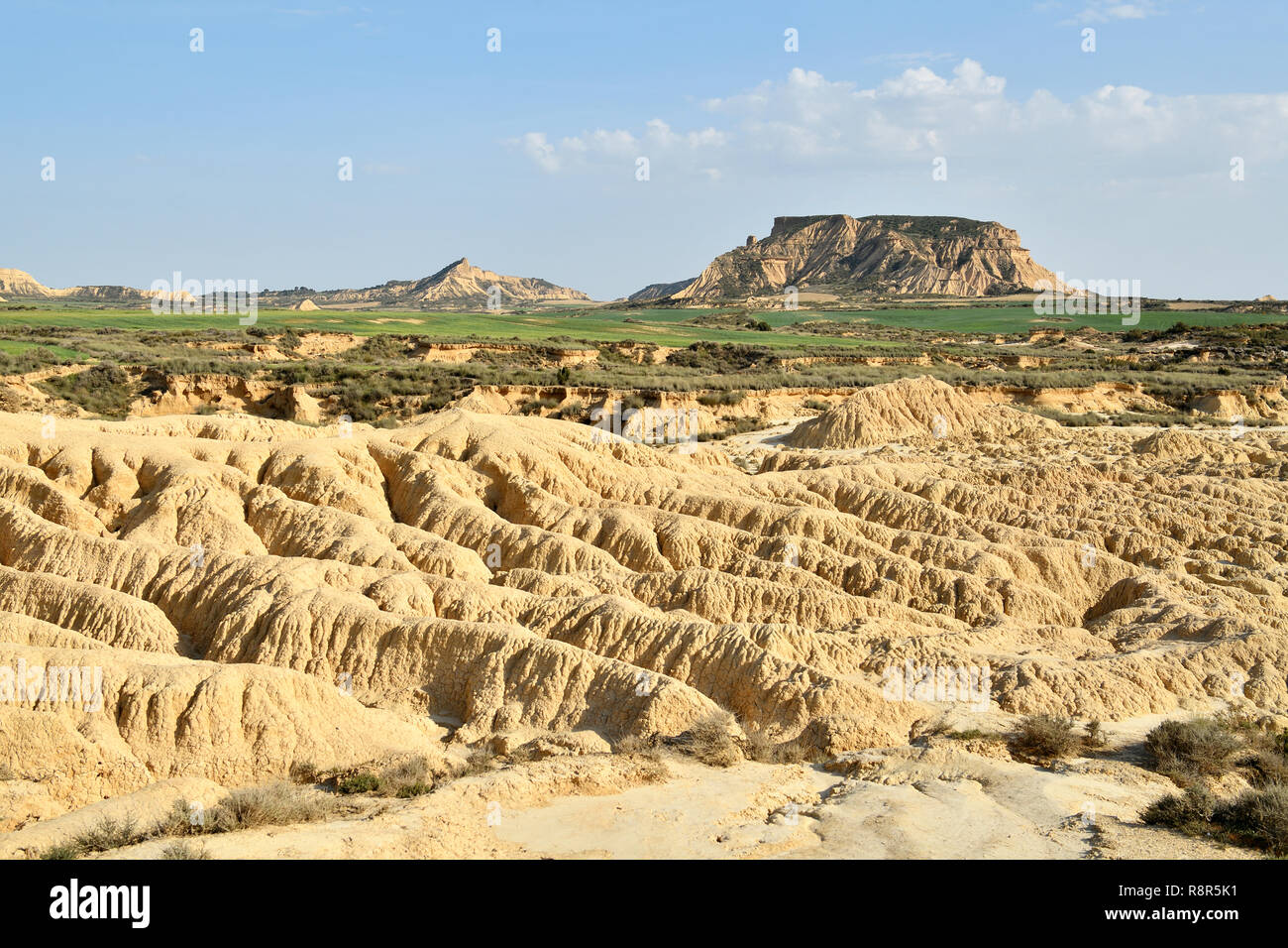 Spain, Navarra, Arguedas, desert of bardenas reales, Natural Park ...