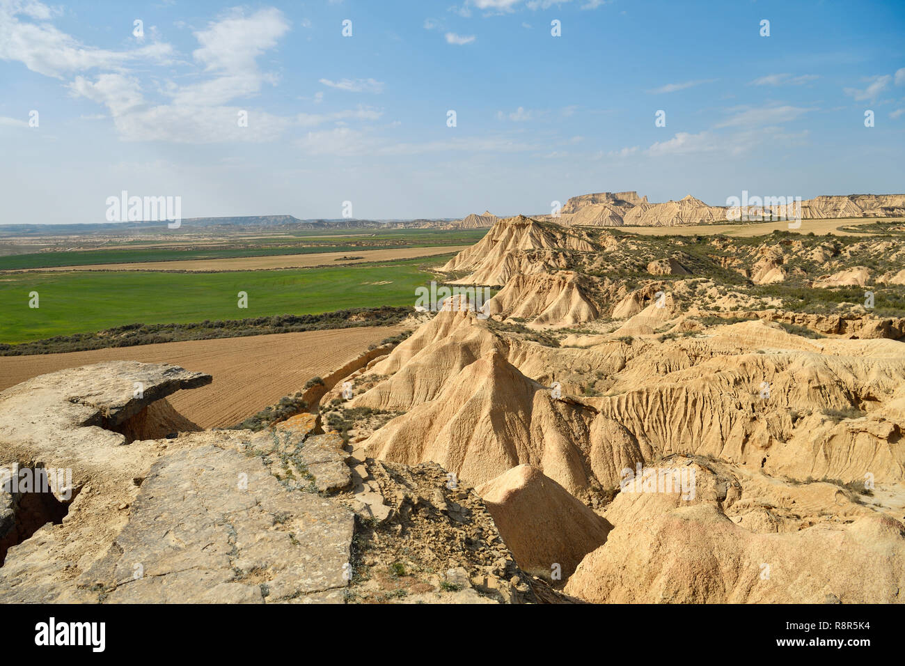 Spain, Navarra, Arguedas, desert of bardenas reales, Natural Park ...