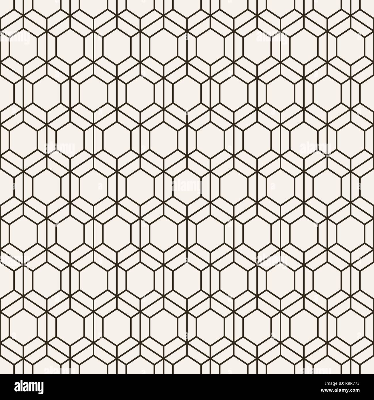 Vector seamless pattern. Modern stylish geometric texture with regularly repeating linear ...