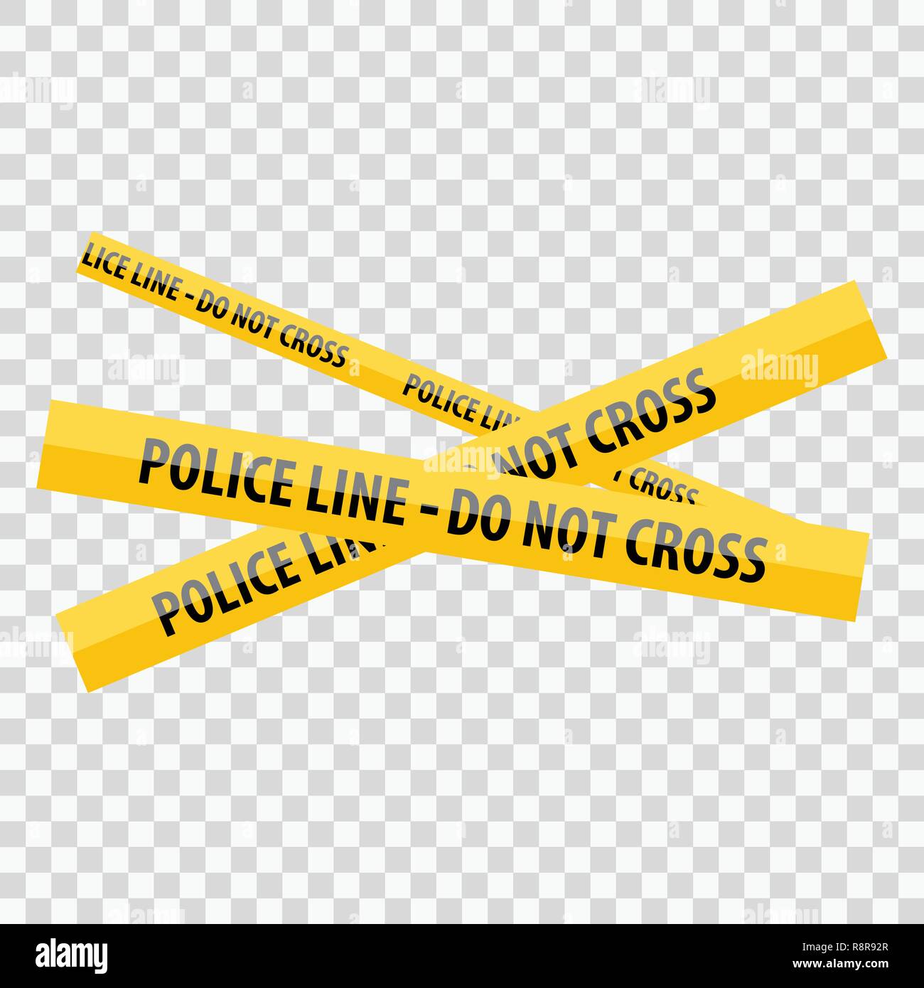 Yellow Police Line Do Not Cross Stock Vector Image & Art - Alamy